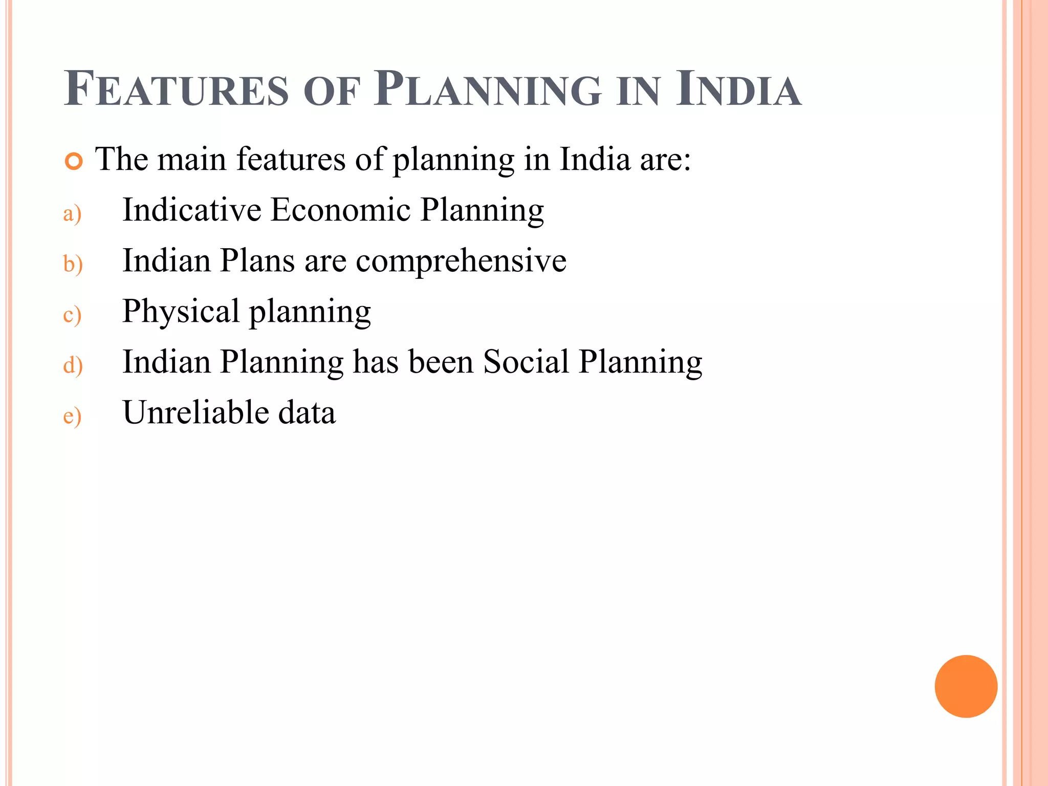 Economic Planning: Rationale, Features and Objectives | PPTX