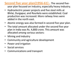 Economic Planning In India | PPTX