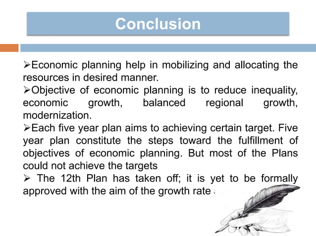 Economic planning in india | PPTX