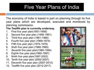 Economic planning in india | PPTX