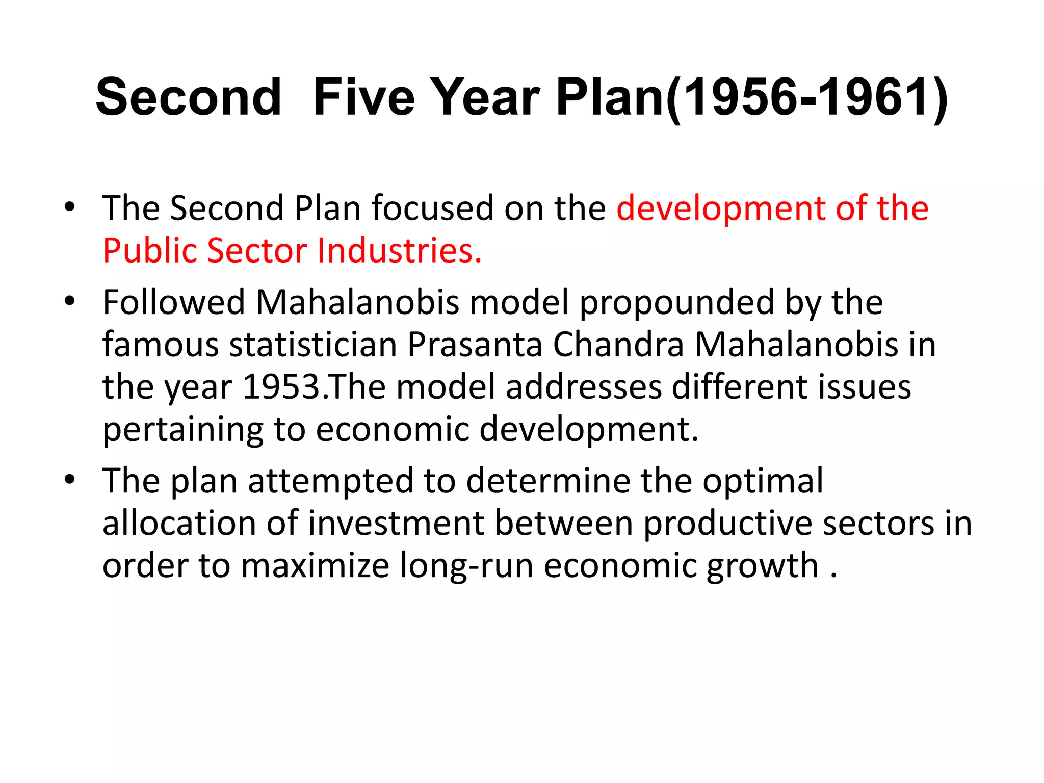 Economic planning in india | PPTX