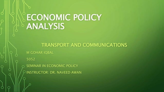Economic policy analysis | PPT