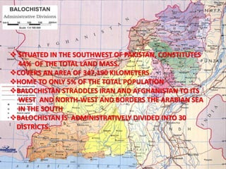 Economic potential of Balochistan | PPTX