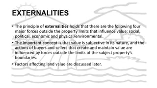 Economic principles of land (real estate) | PPTX