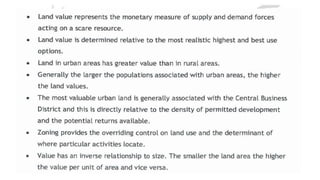 Economic principles of land (real estate) | PPTX