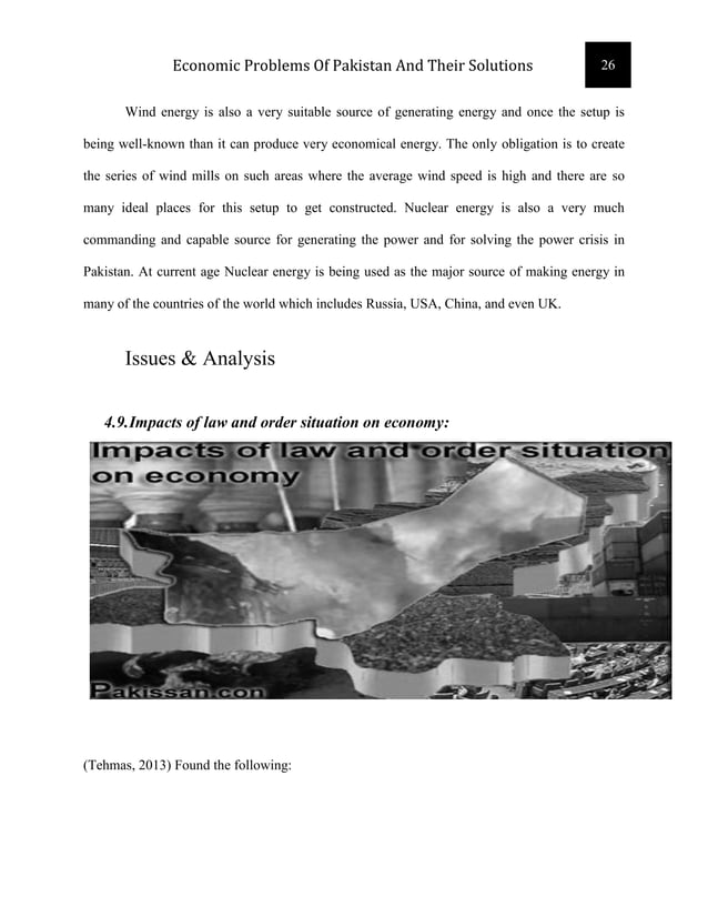 Economic Problems of Pakistan and Their Solutions | PDF