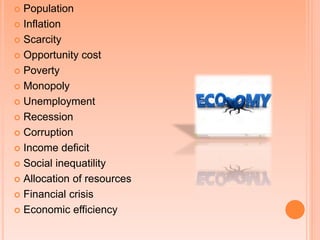 Economic problems universal in nature | PPT