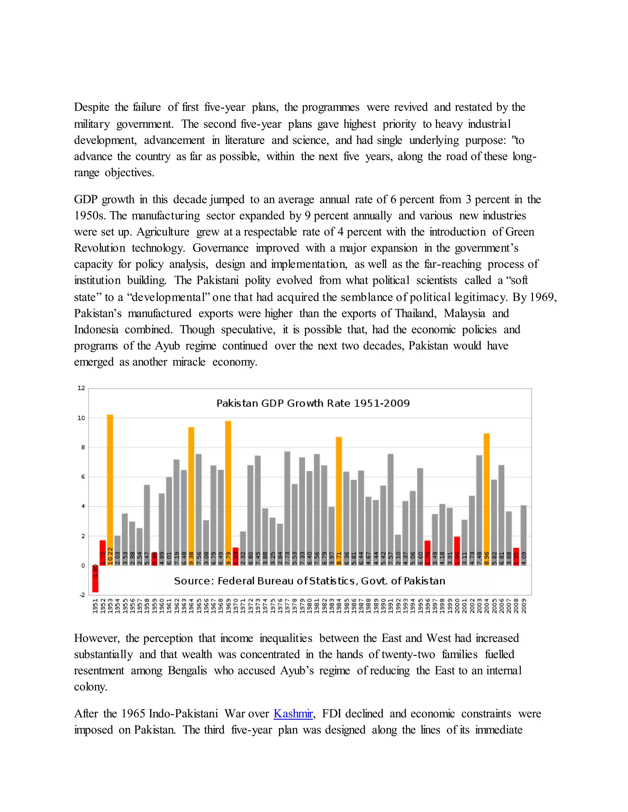 Economic profile of_pakistan_1947-2014 | DOCX