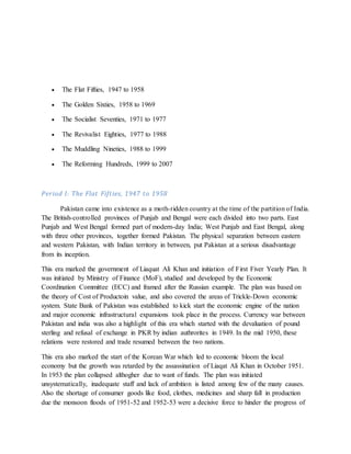 Economic profile of_pakistan_1947-2014 | DOCX