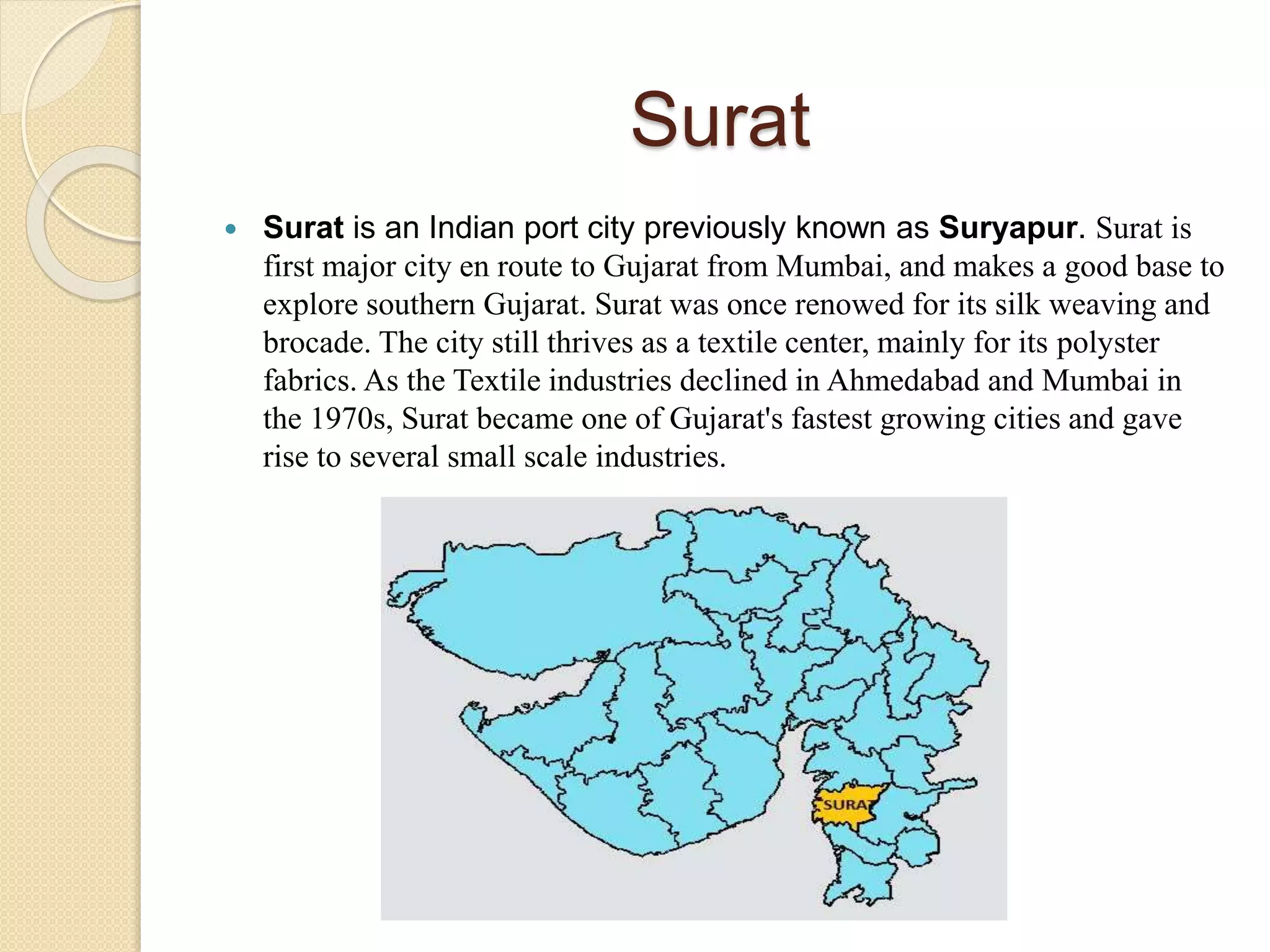 Economic profile of surat city | PPTX
