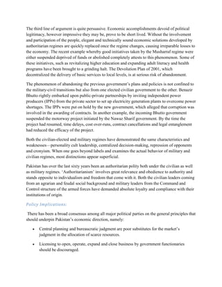 Economic profile pakistan 1947 | DOCX
