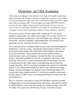 Economic project(usa) | DOCX