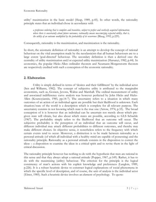Economic rationality | PDF