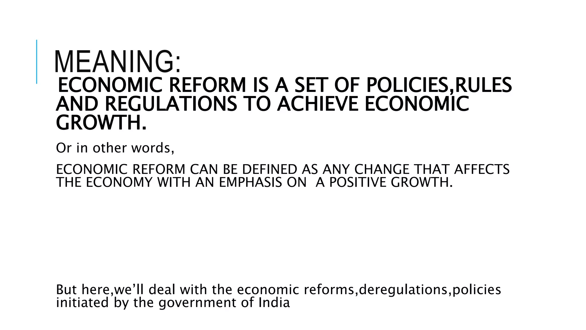 Major Economic Reforms in India | NEP 1991 | National Economic Policy ...