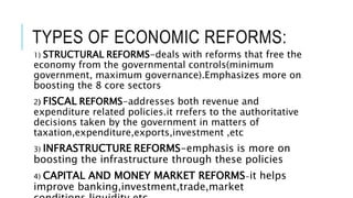 Major Economic Reforms in India | NEP 1991 | National Economic Policy ...