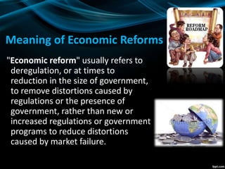 Economic reforms in india | PPTX