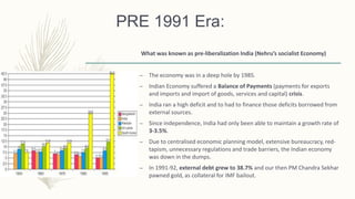 Economic reforms in india since 1991 1-1 | PPTX