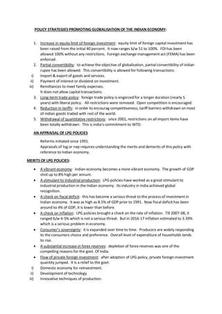 Economic reforms since 1991 new economic policy | PDF