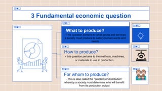 what are the basic economic problems and how to address them | PPTX