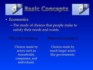 Economics 1 1 Notes Lower Version 2 | PPT