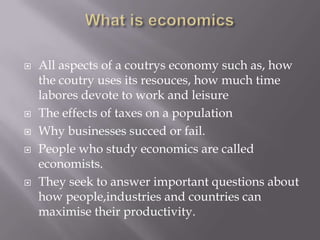 Economics | PPTX
