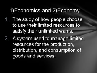 Economics | PPT | Economy | Business and Finance