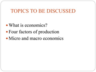 Economics | PPTX