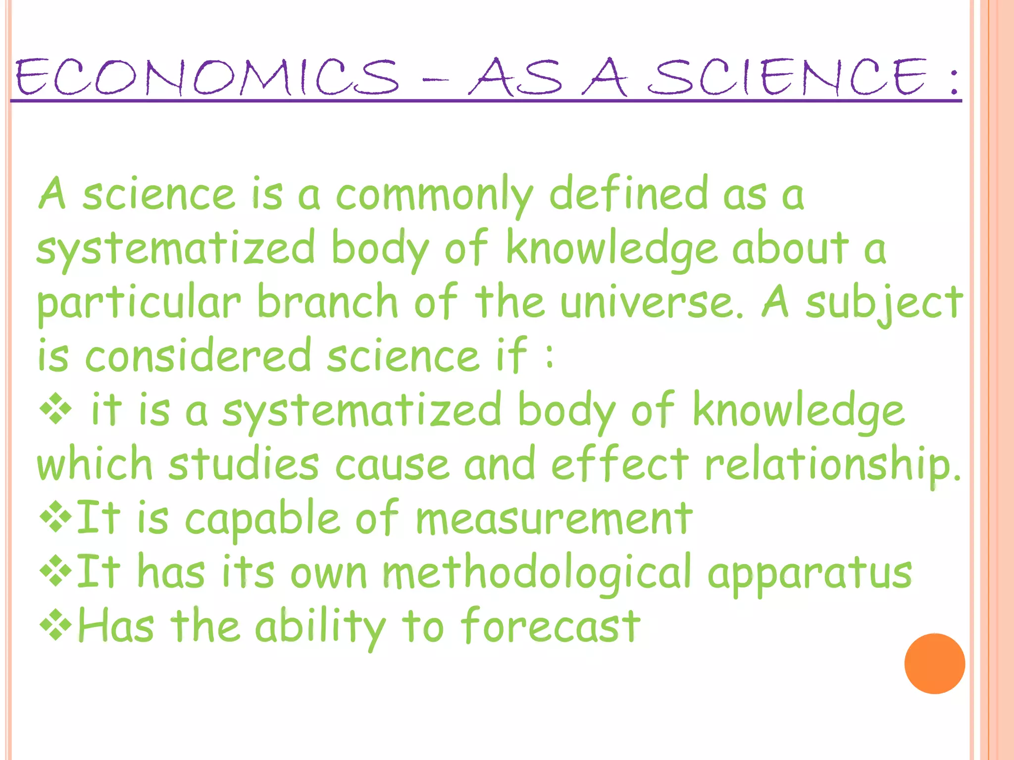 Economics nature | PPT