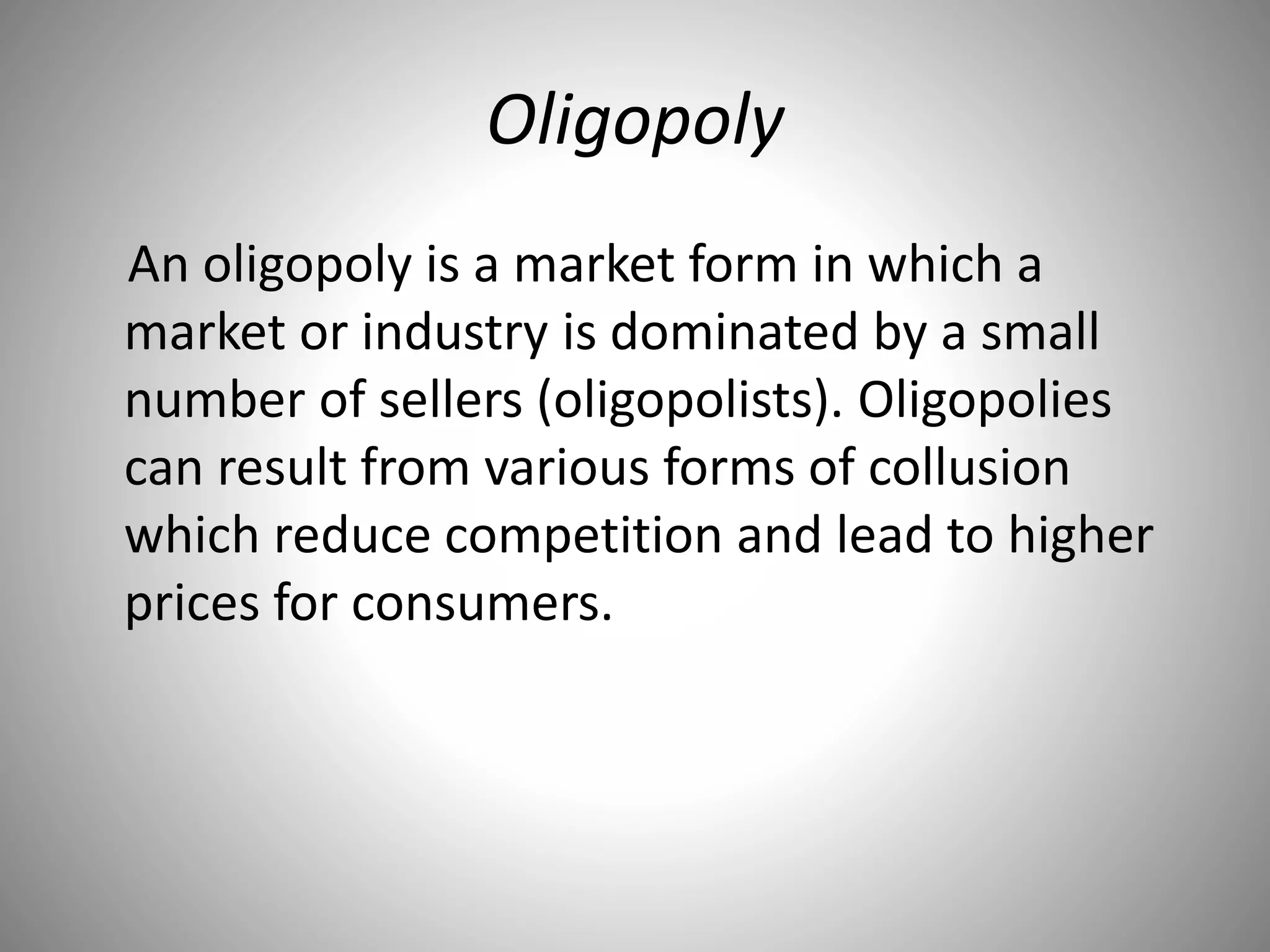 Economics Market Structures | PPTX