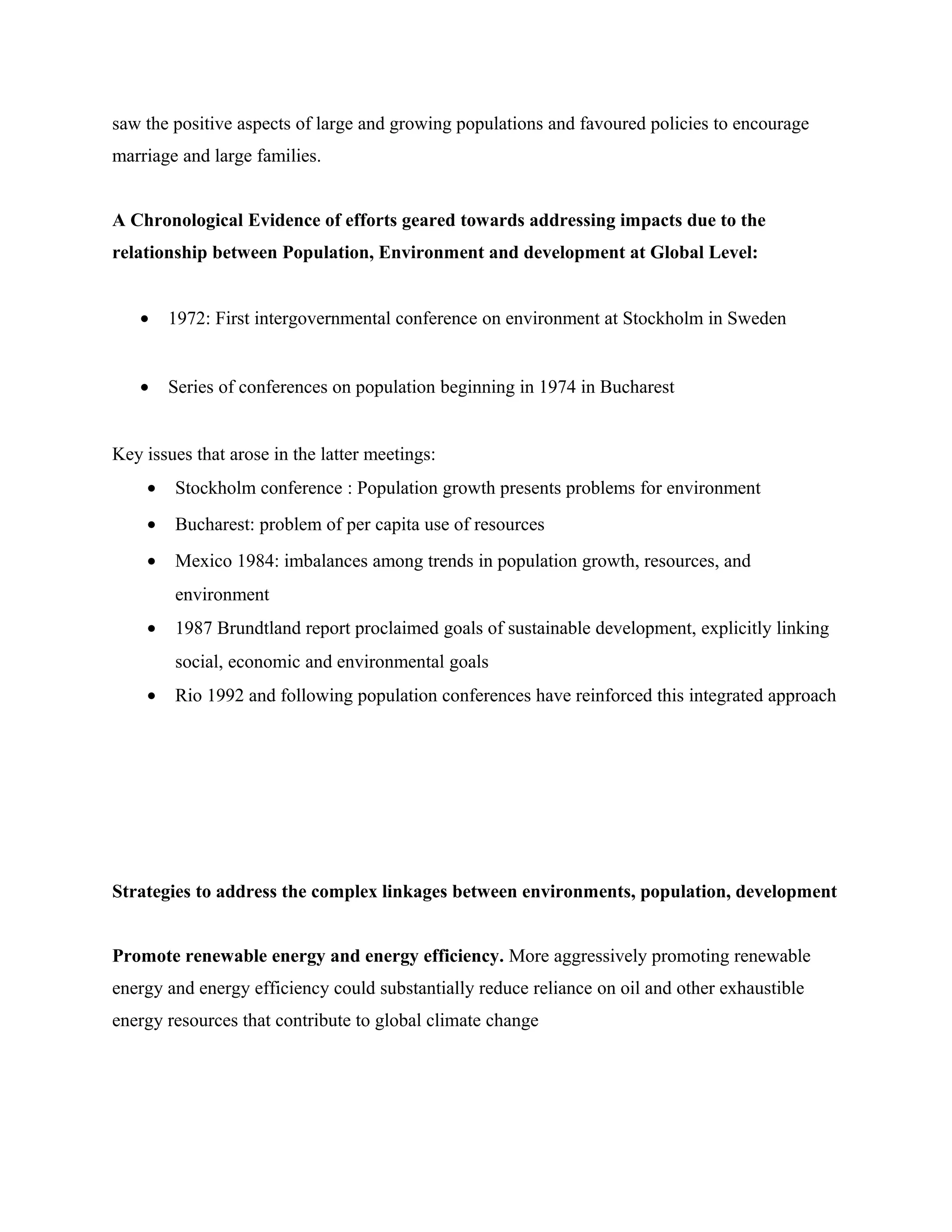 Relationship Between Population,Environment and Development | DOC