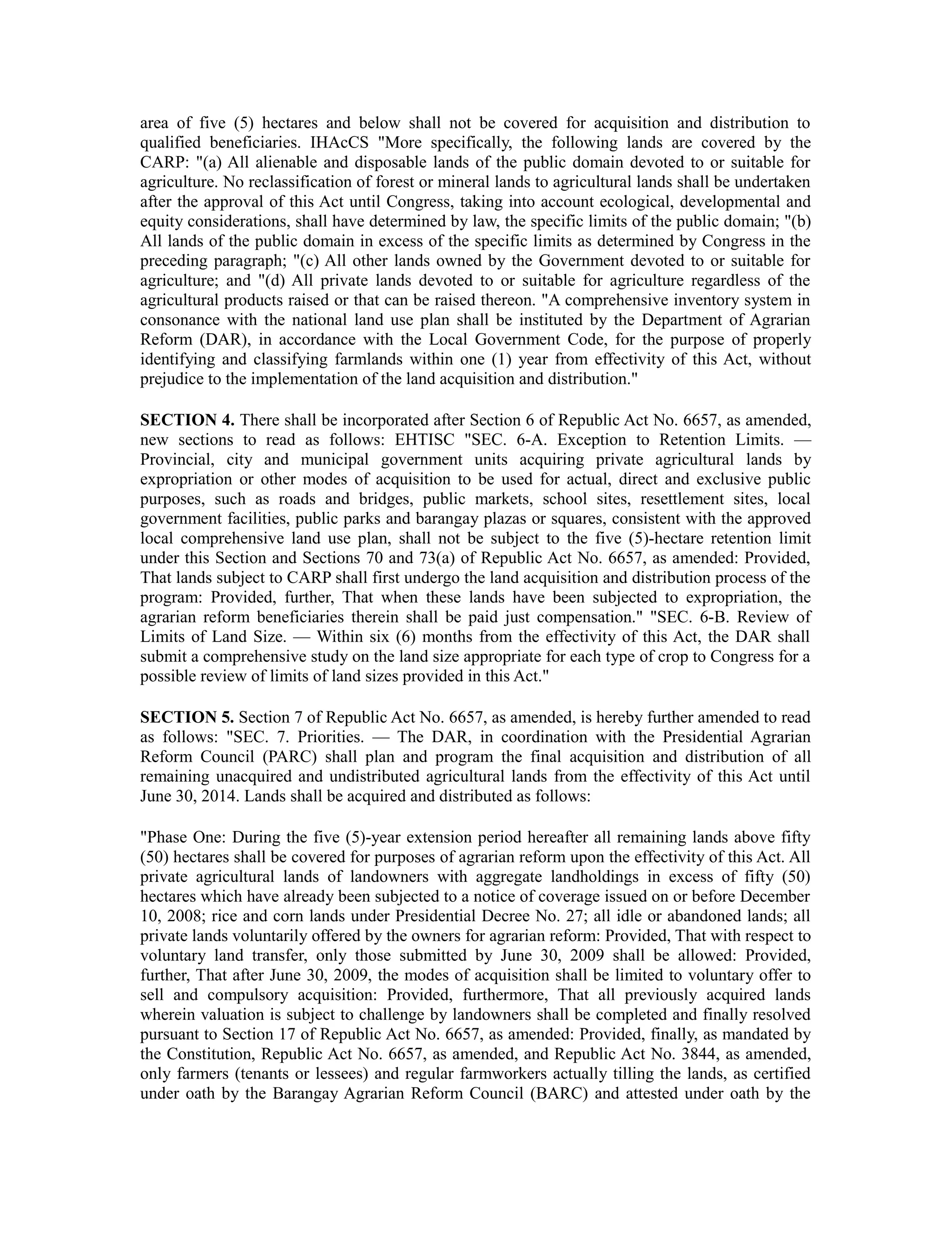 CARPER (Comprehensive Agrarian Reform Program Extension with Reforms ...