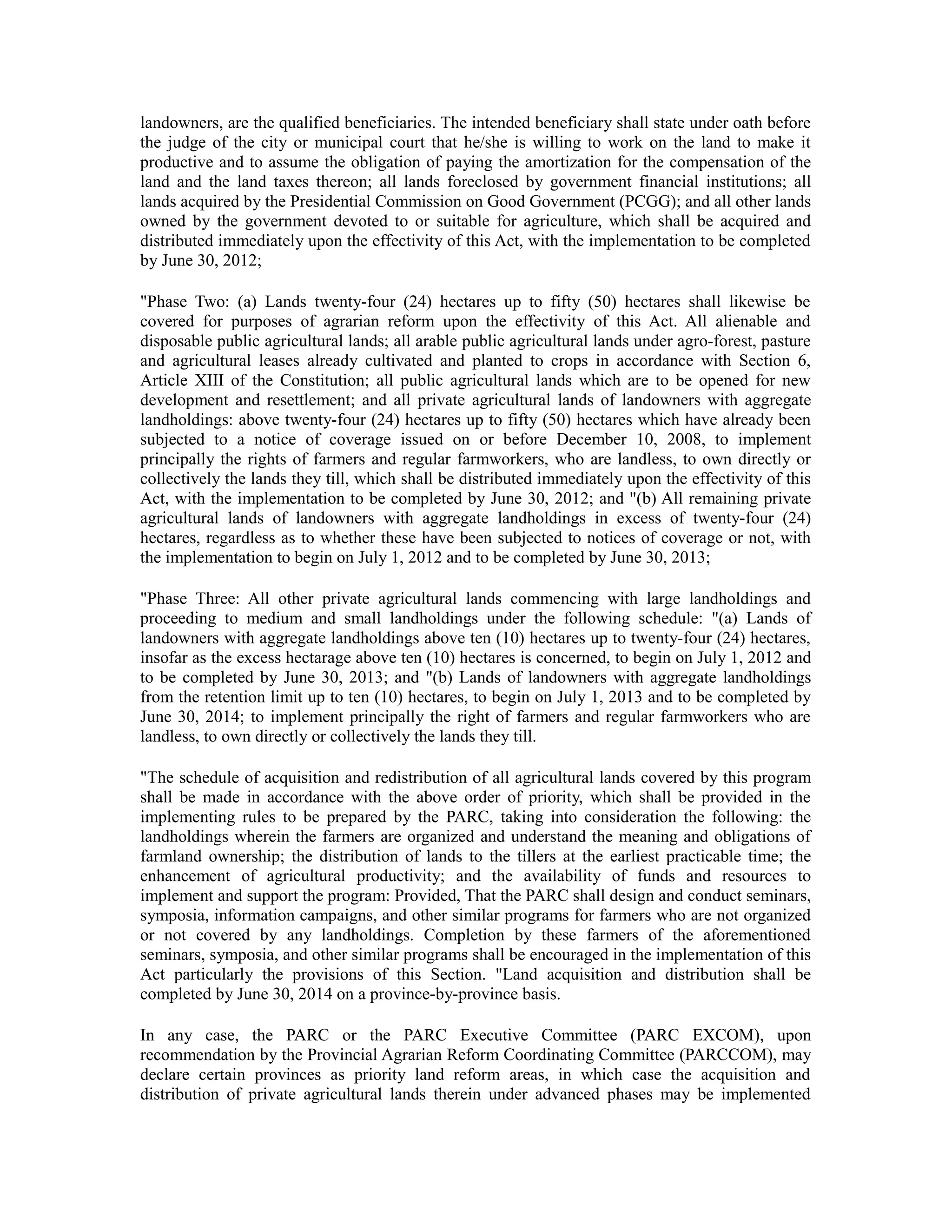 CARPER (Comprehensive Agrarian Reform Program Extension with Reforms ...