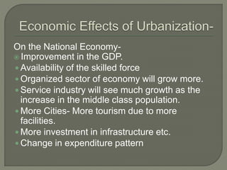 Economic Effects Of Urbanization