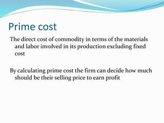 Types of cost | PPTX