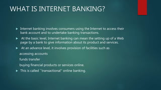 CURRENT TREND IN INTERNET BANKING (SUBJECT -ENGINEERING ECONOMICS AND ...