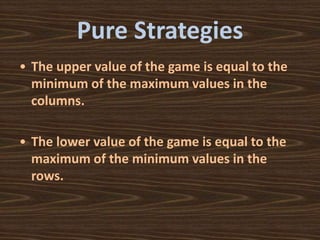 Game theory And Types of Market | PPT