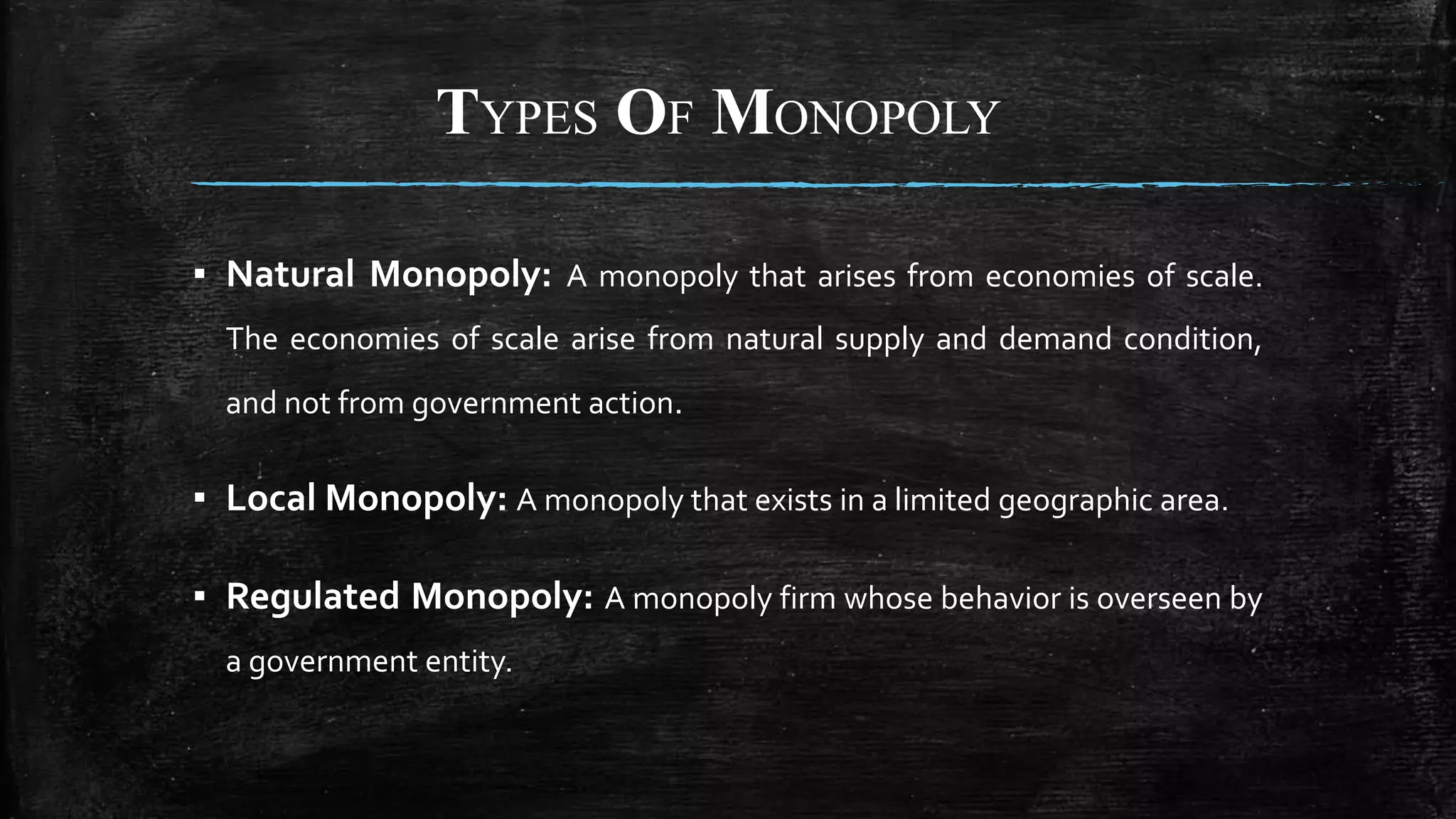 Monopoly Market Structure Example of Wapda, Ptcl | PPTX
