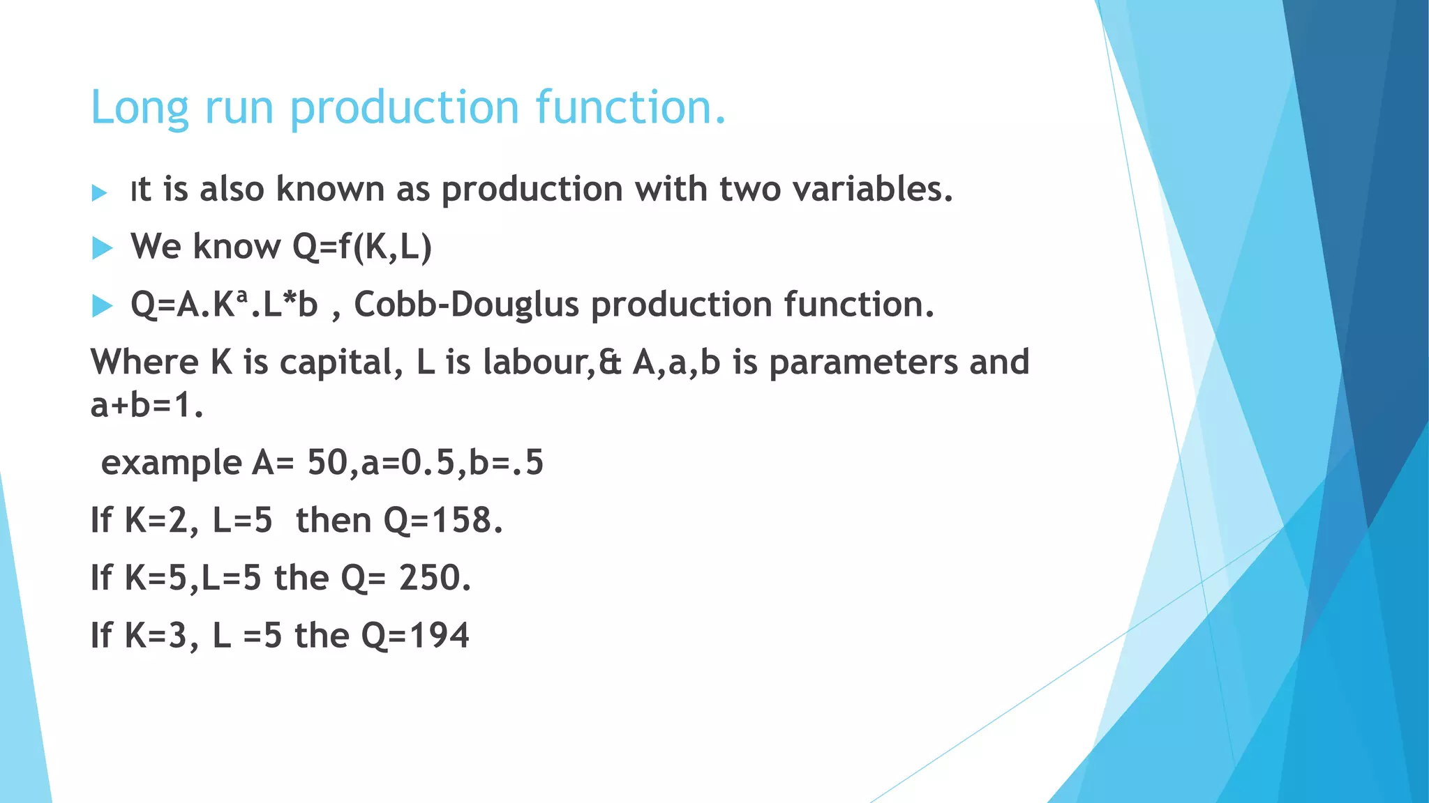 PRODUCTION& PRODUCTION FUNCTION | PPTX