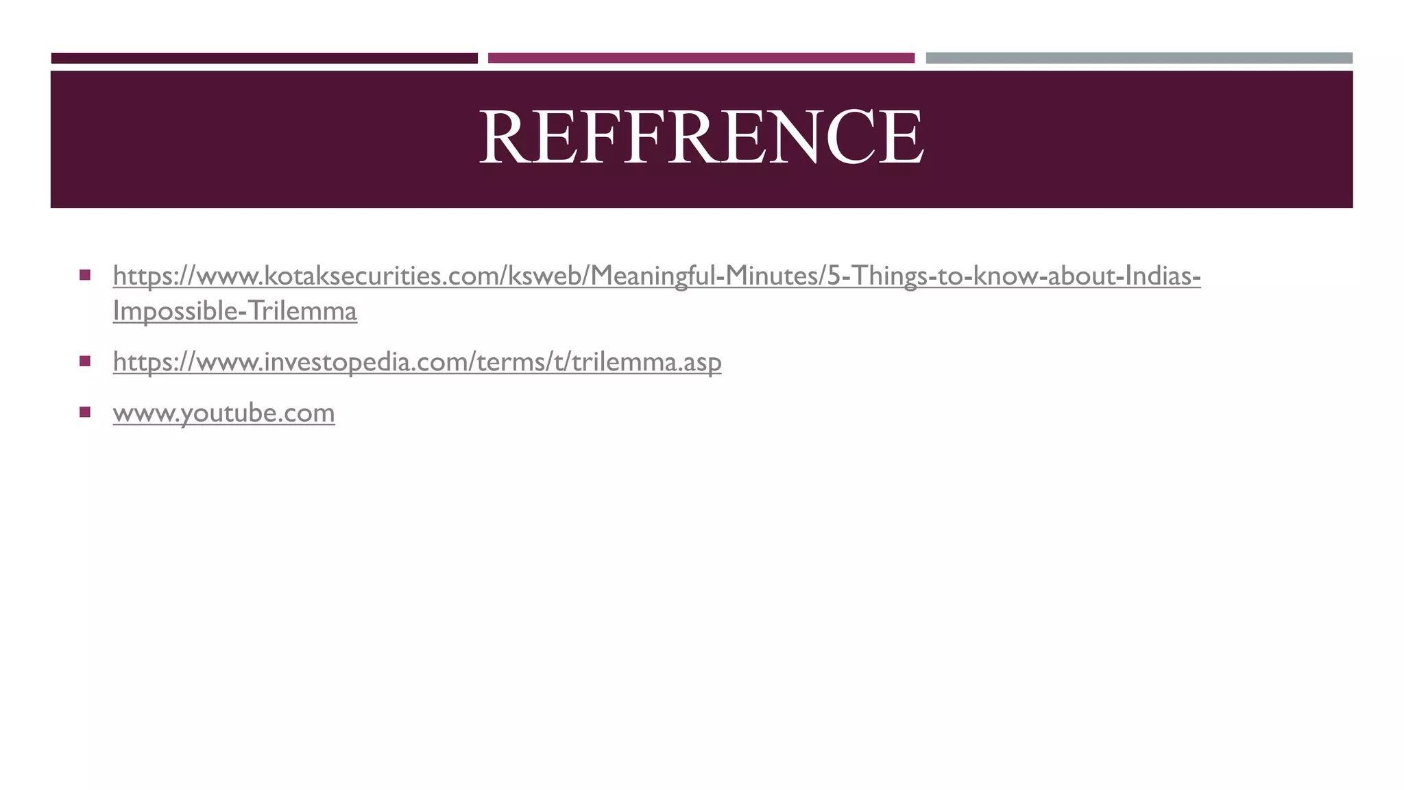 impossible trinity Economics presentation | PDF