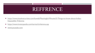 impossible trinity Economics presentation | PDF