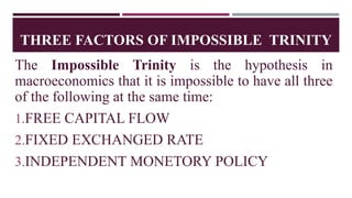 impossible trinity Economics presentation | PDF