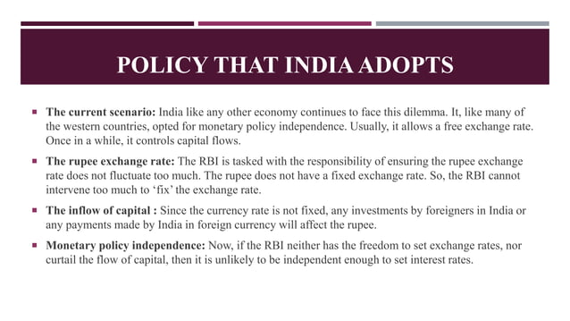 impossible trinity Economics presentation | PDF | Stocks and Bonds ...