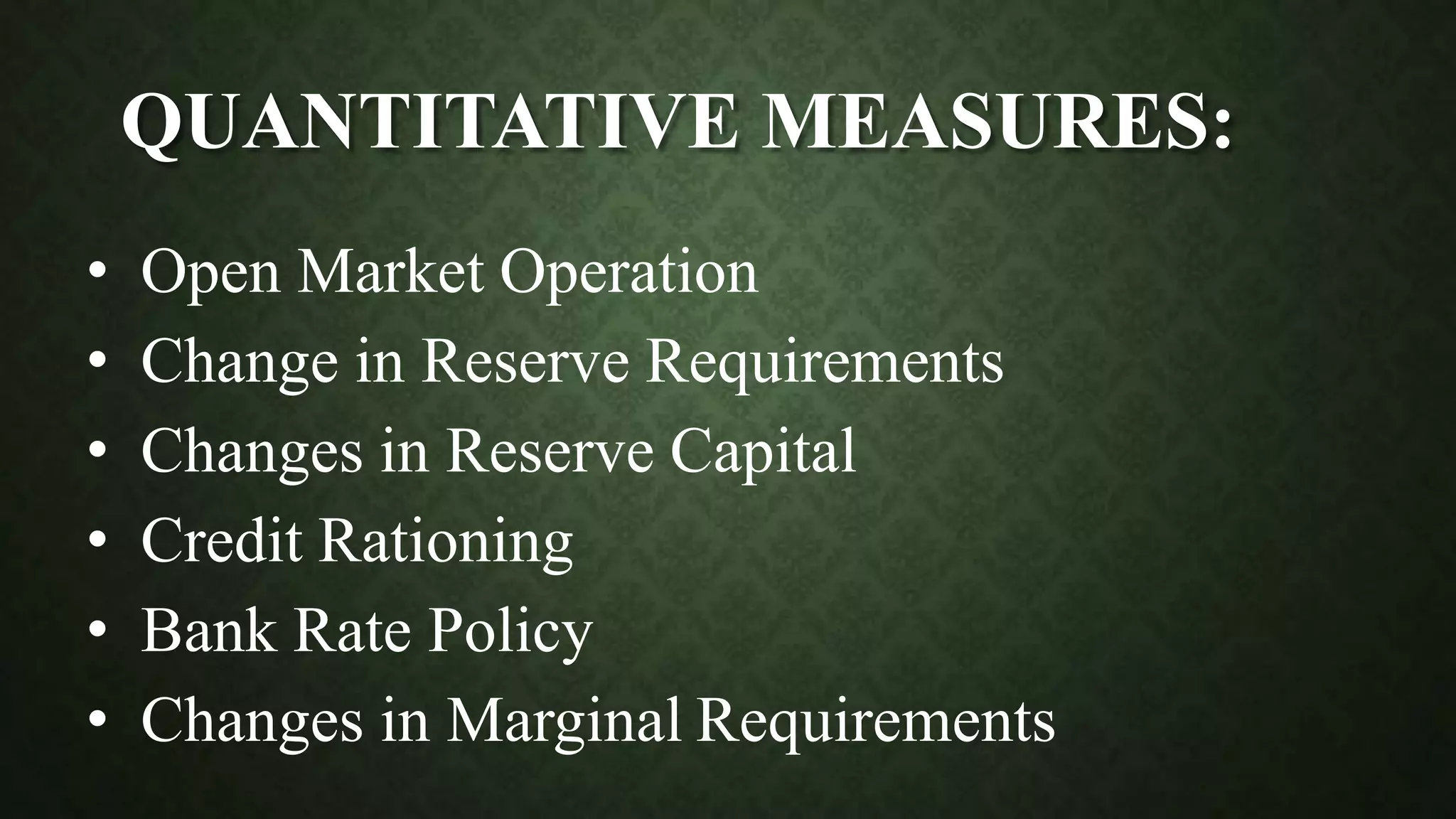 monetary policy and its tools | PPTX | Consumer Banking | Personal Finance