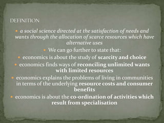 Economics | PPTX