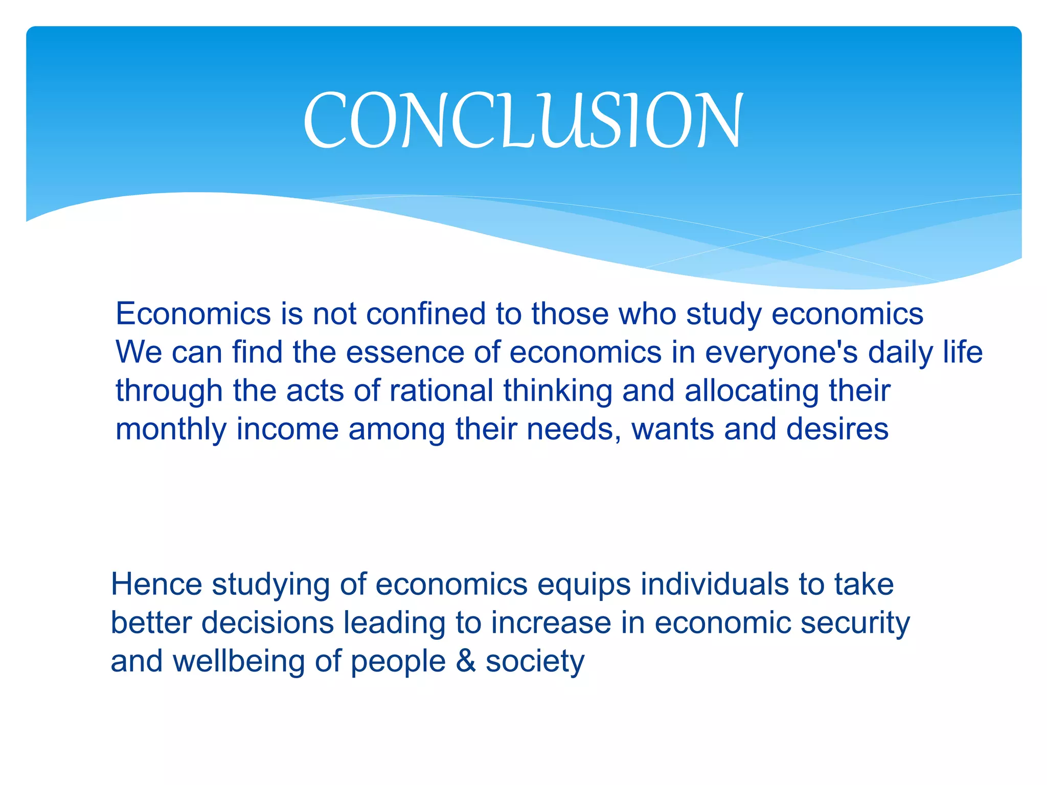 importance of Economics and economists | PPTX