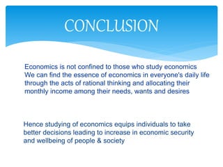 importance of Economics and economists | PPTX