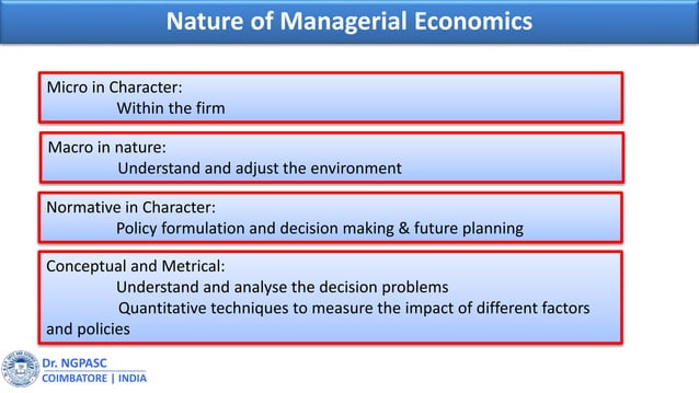 Economics - Meaning, Definition and Nature of Managerial Economics | PPT