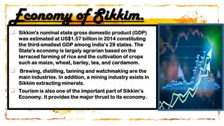 Sikkim Economics PPT Class 12 | PPTX