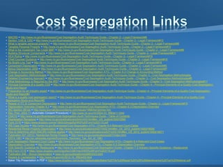 Economics of cost segregation 101 | PDF