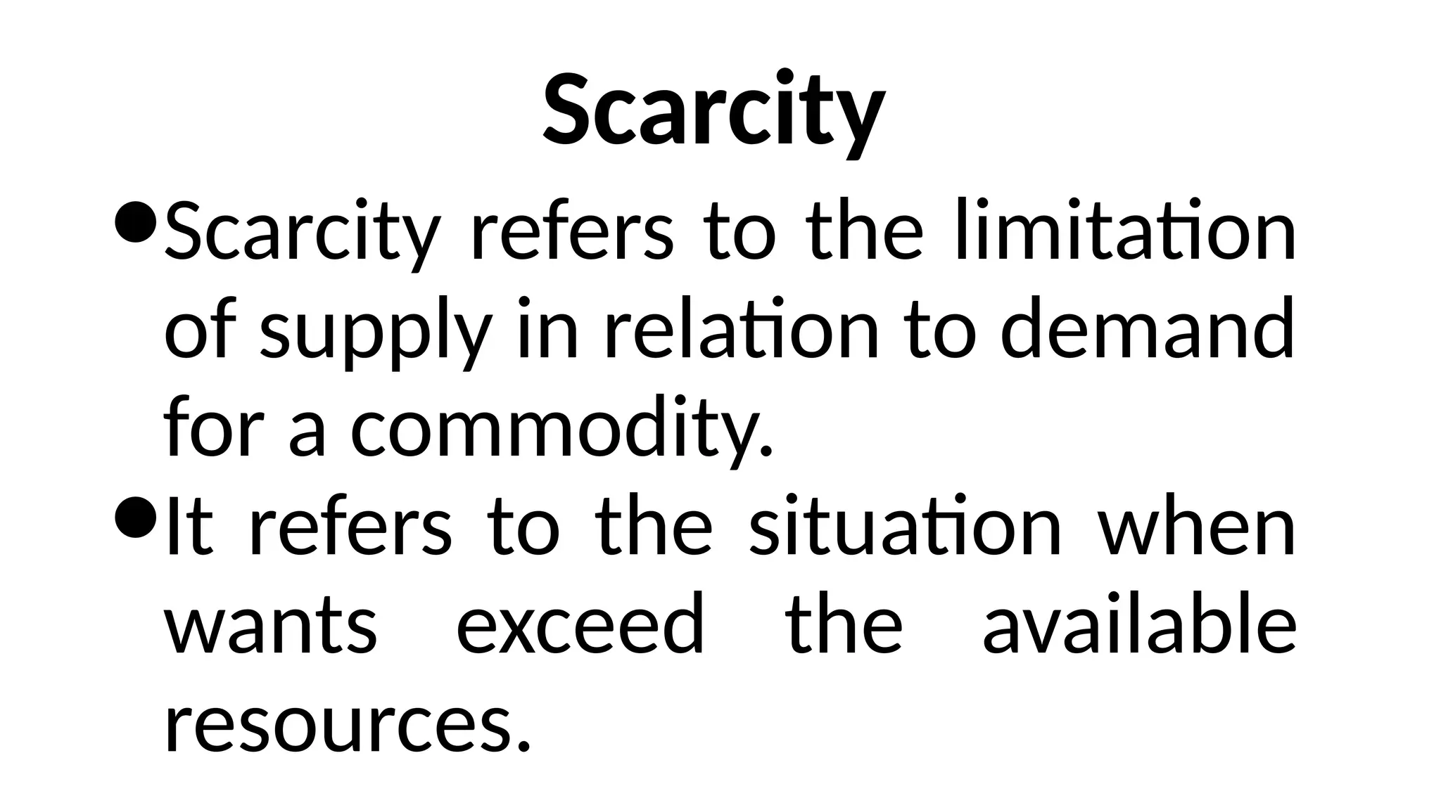 Economics. scarcity and economic problems | PPT